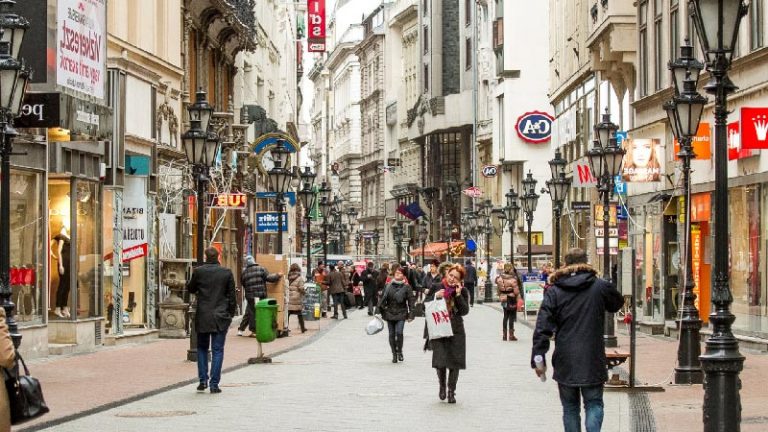 Váci Utca – La más famosa calle del centro de Budapest, Hungría
